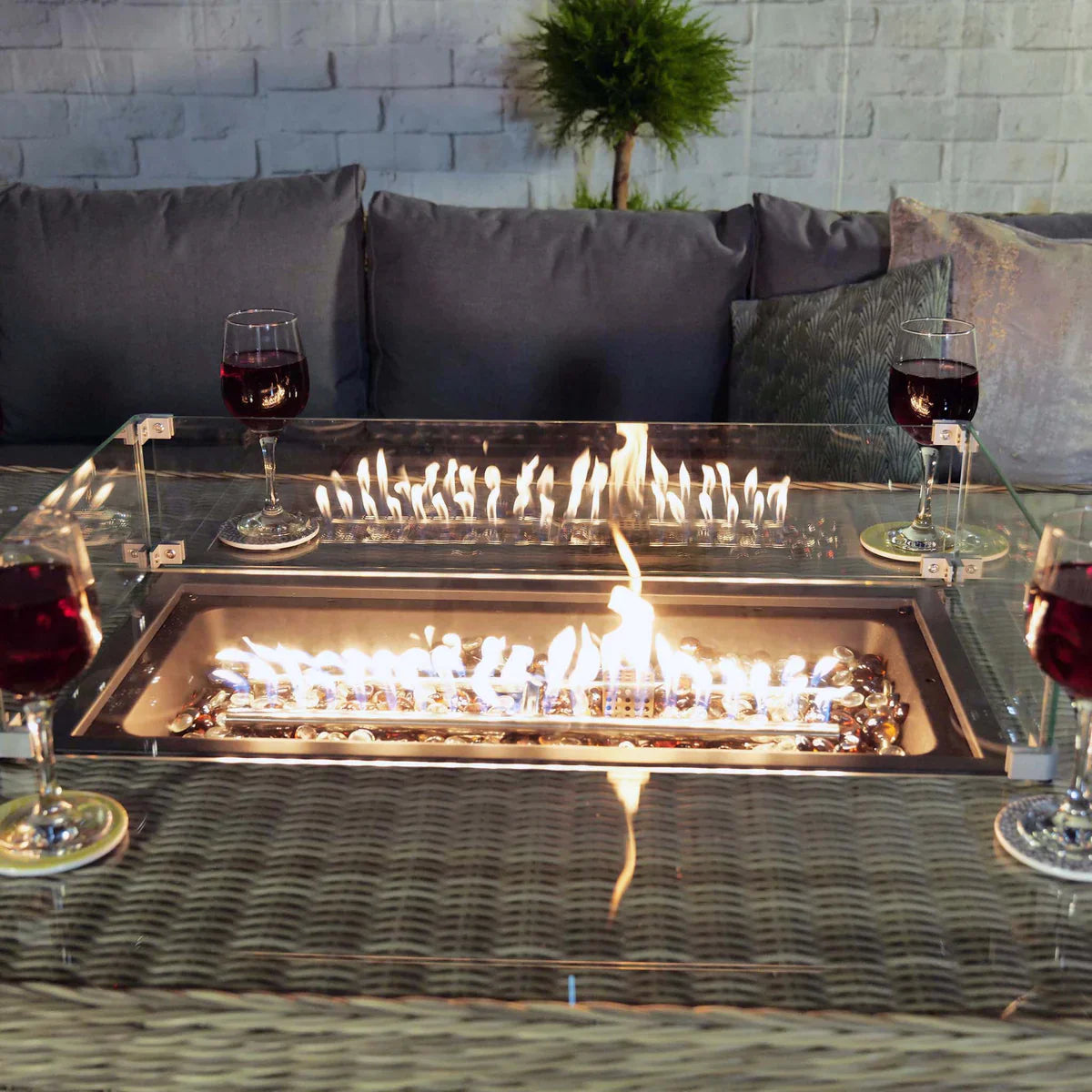 Rattan Firepit corner sets – BW Homeware